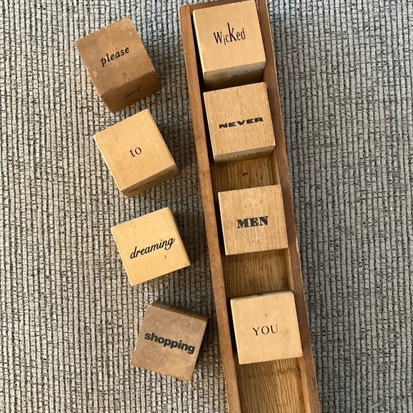 Words Cubed | Accents | Poetry For Your Table Wooden Word Blocks Set By ...